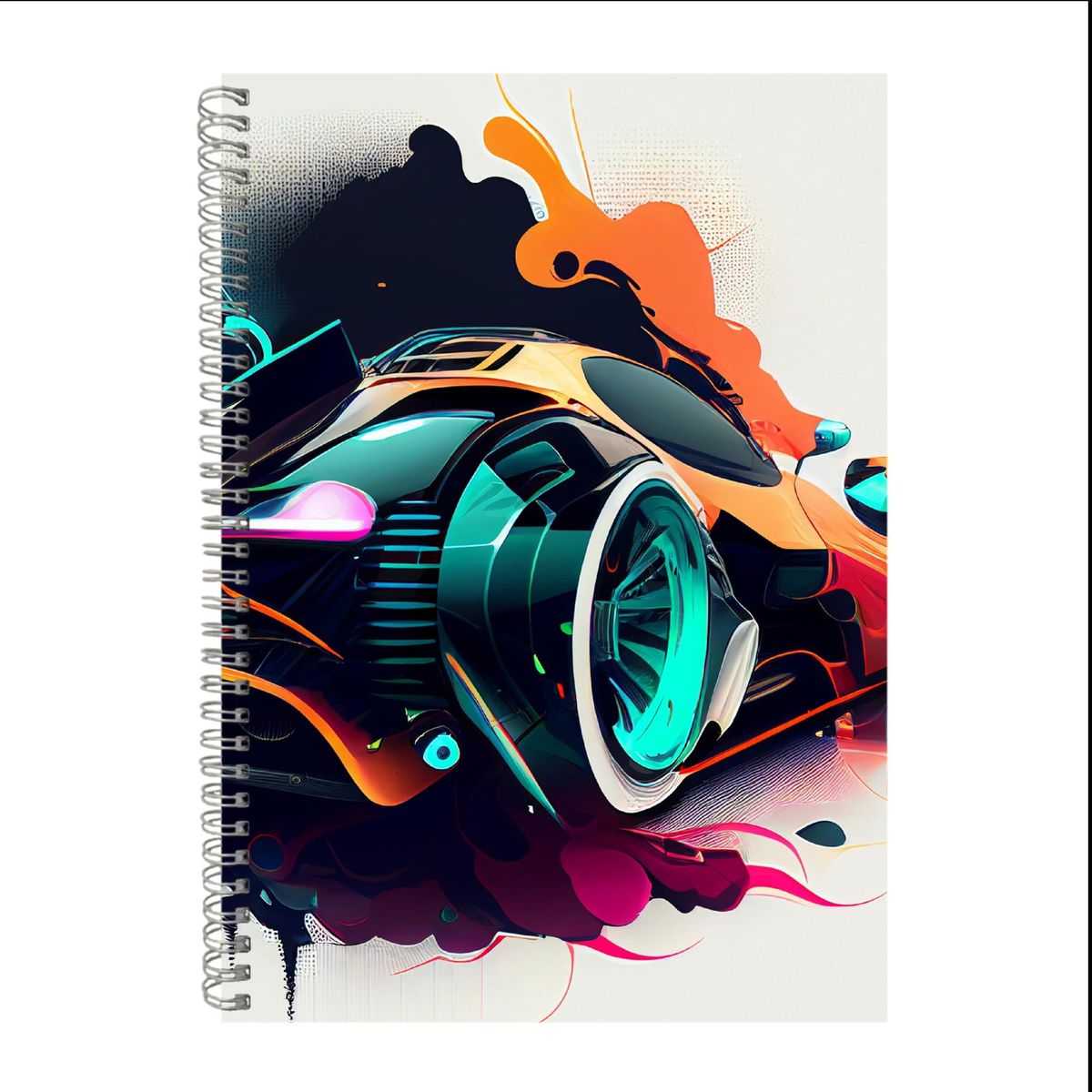 Nitro A4 Notebook Pad Lines for Racing Car Lovers Trendy Graphic ...