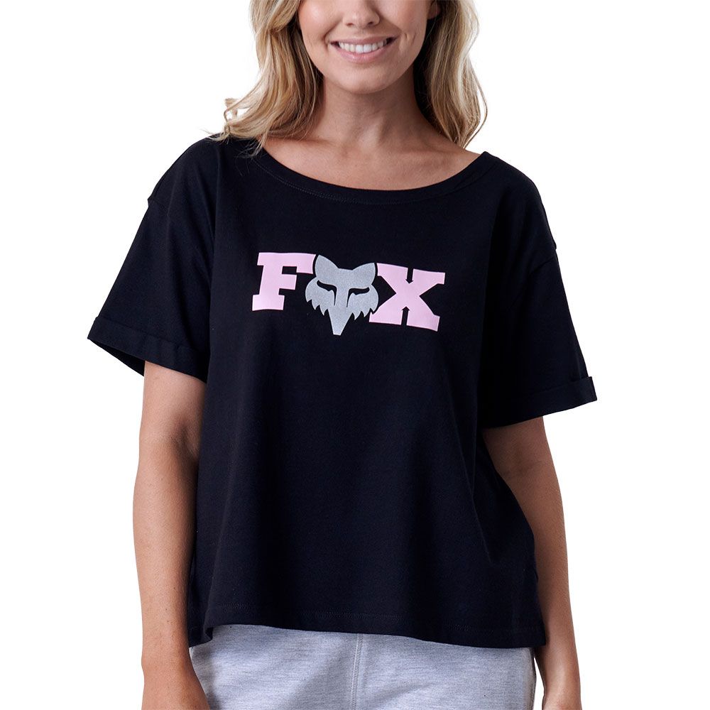 Fox-Ladies-Bracer Crop Ss Tee-Black | Shop Today. Get it Tomorrow ...