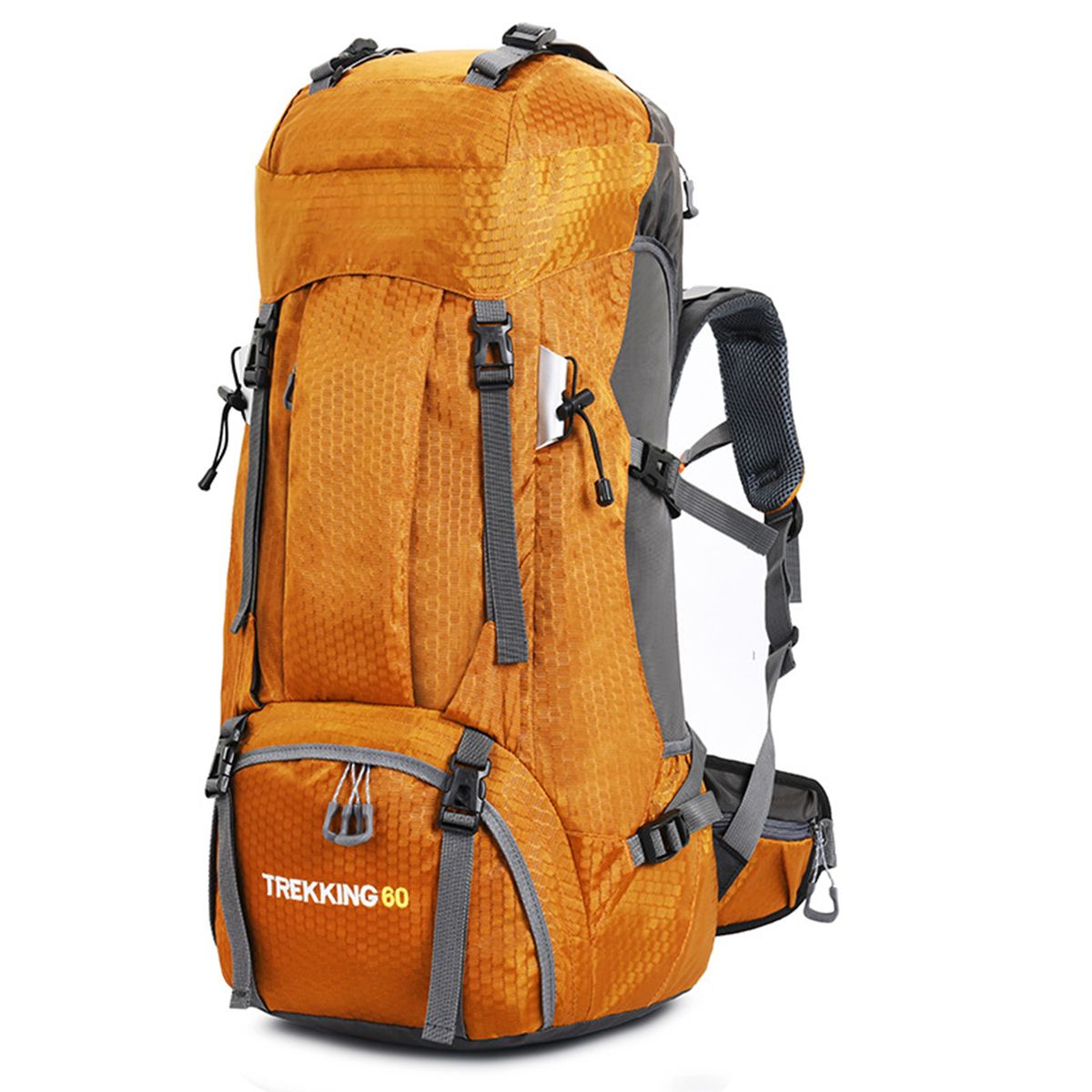 Water Resistant Mountain Hiking Camping Backpack with Rain Cover - 60L ...