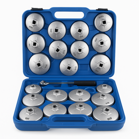 23 Piece Oil Filter Wrench Set - Bowl Press & Filter Key Kit | Shop ...