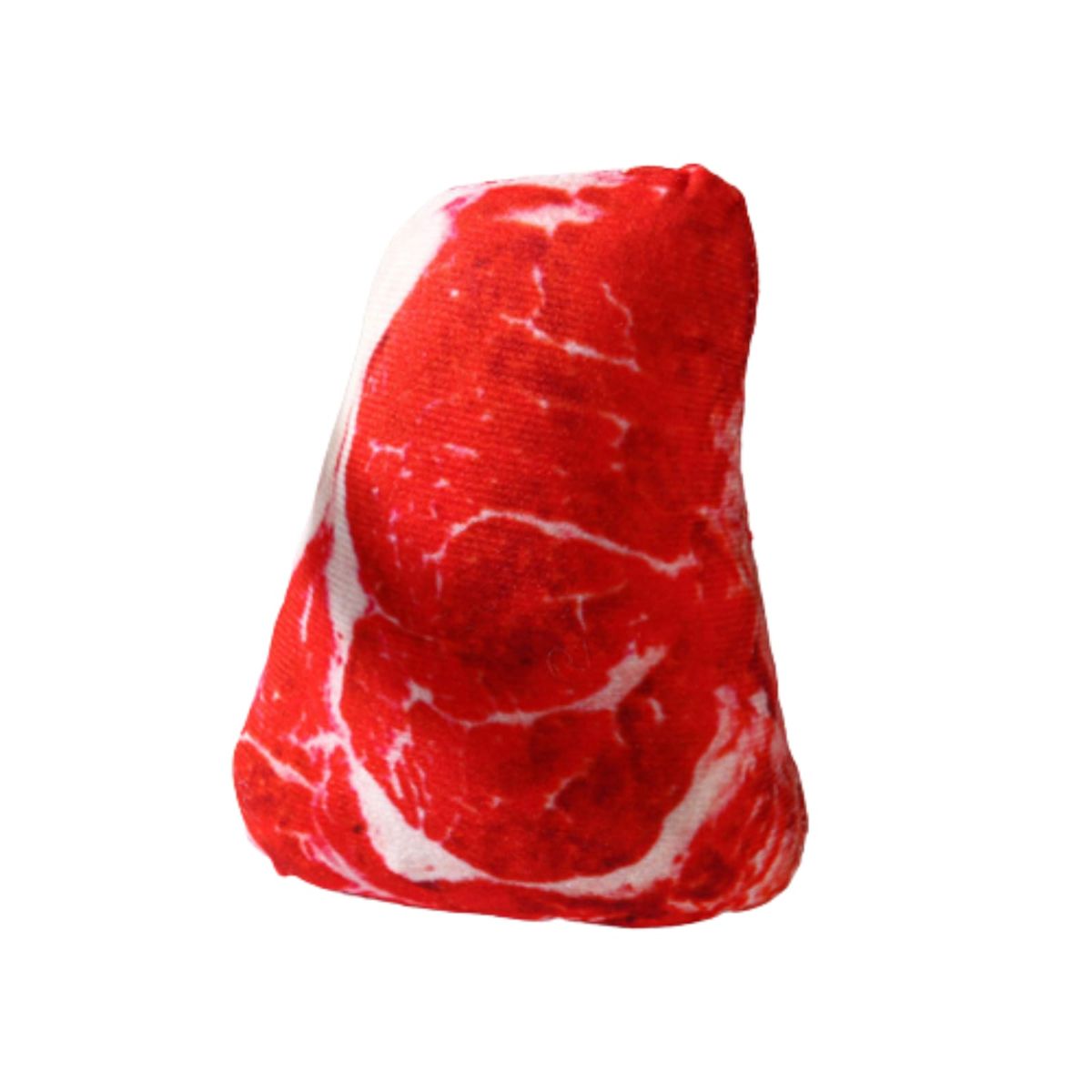 Dog Cat Interactive Toy Meat Beef Steak Simulation Pet Toy | Shop Today ...