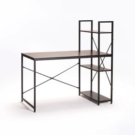 OMEGA 120cm DESK WITH SHELF- WENGE | Shop Today. Get it Tomorrow ...