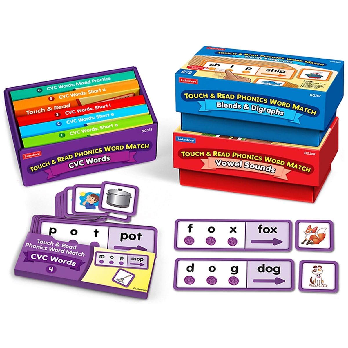 Touch and Read Phonics Word Match Complete Set | Shop Today. Get it ...