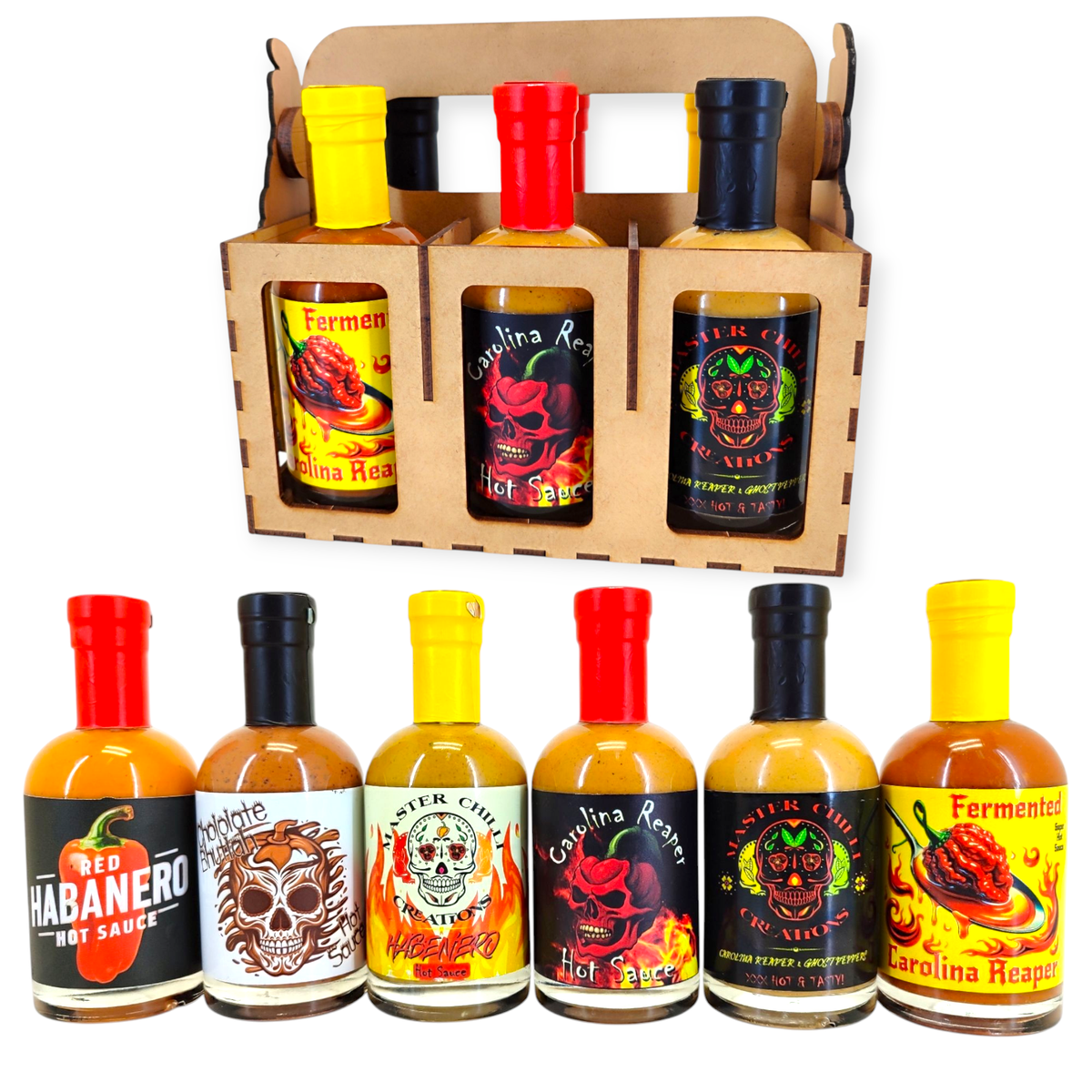 Hot Sauce Gift Pack 6 Artisanal Sauces by Master Chilli Creations ...