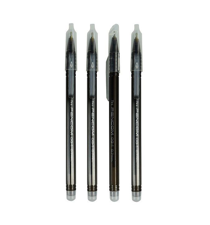 Pencom - OG1 Oil Gel 1.0mm Black Pen with Cap Pack of 4 | Shop Today ...