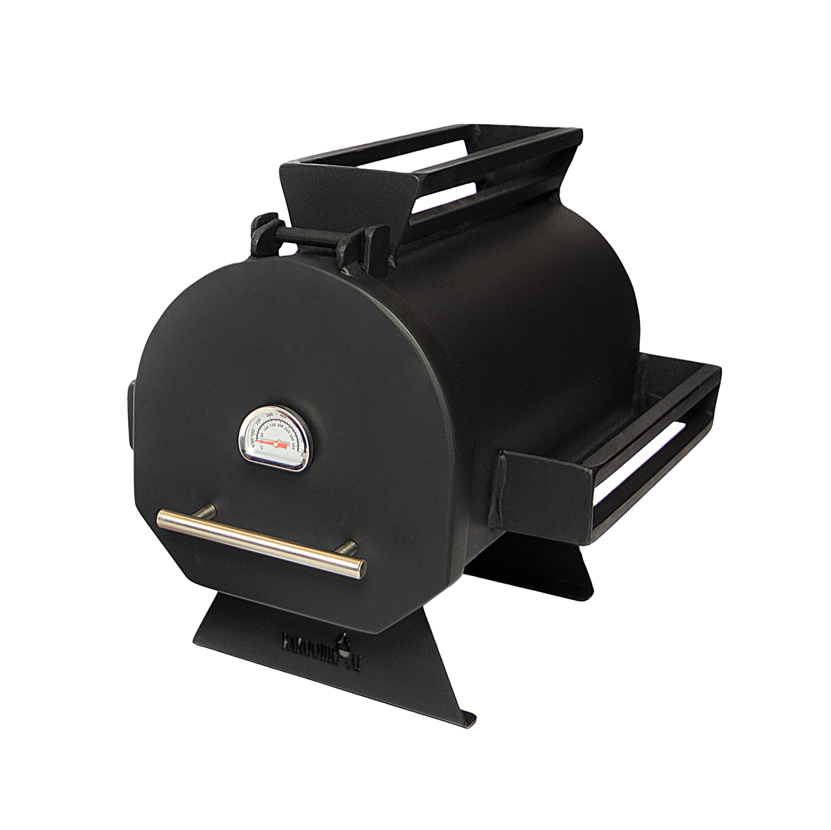 KarooBraai Mild Steel Curved Vuur Varkie with Thermometer | Shop Today ...