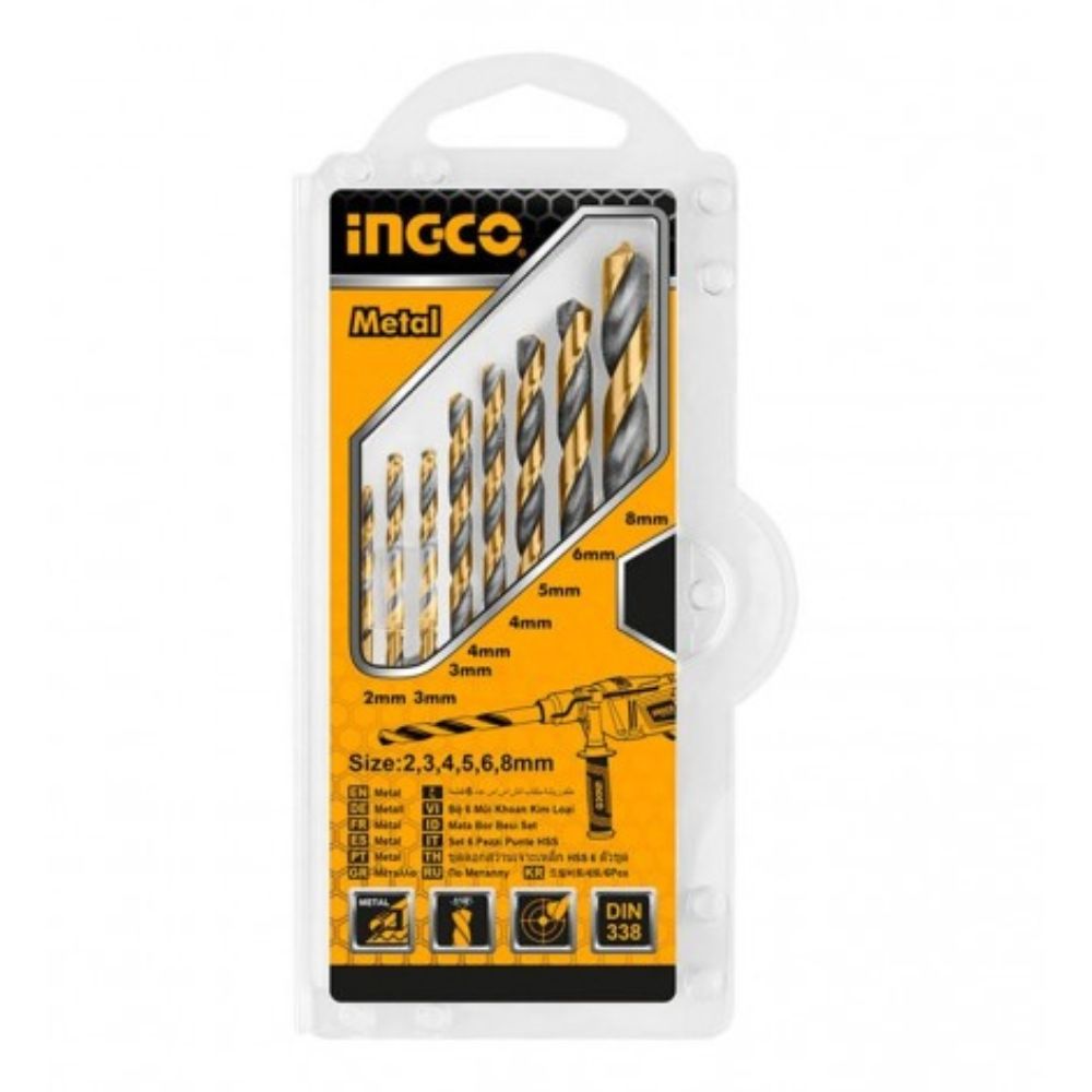 Ingco - Drill Bit Set Twist HSS (8 Piece) | Shop Today. Get it Tomorrow ...