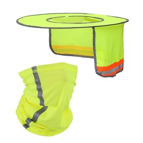Visibility Reflective Safety Hat Covers with sunshade neck protection ...