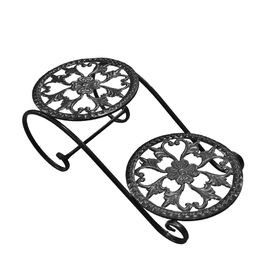 Garden Home 2 layer Wrought Iron Pot Stand 46cm | Shop Today. Get it ...
