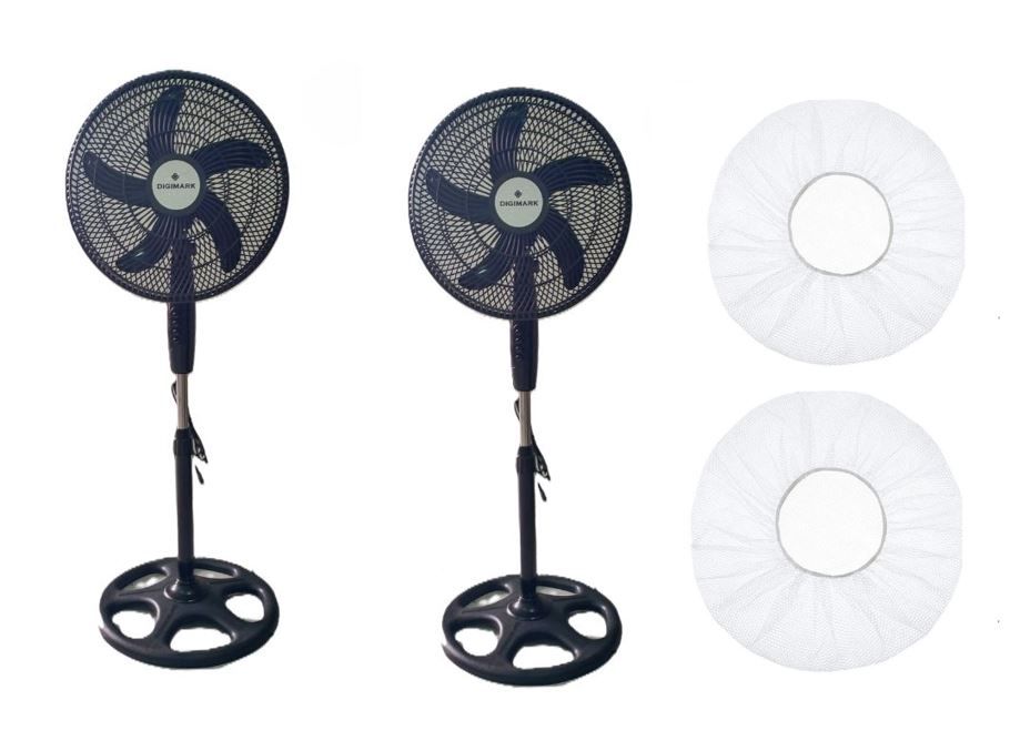 Digimark Black Indoor & Outdoor Remote Controlled Pedestal Fan | Shop ...