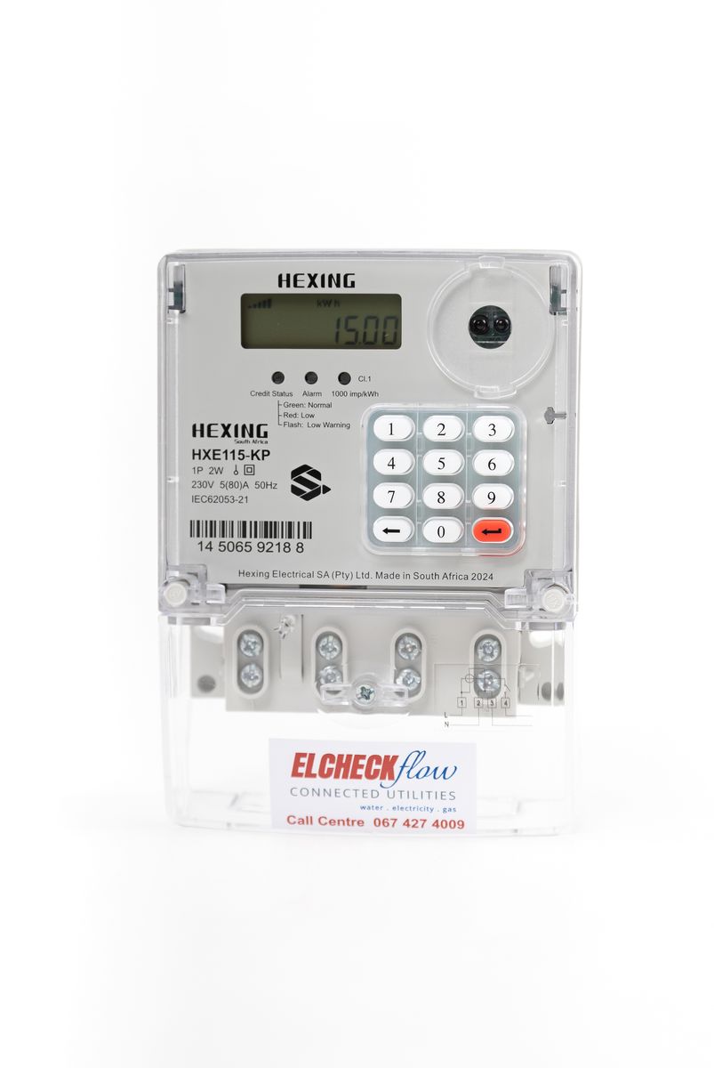 Elcheck Flow - Hexing HXE115-KP Single Phase Prepaid Meter | Shop Today. Get it Tomorrow ...