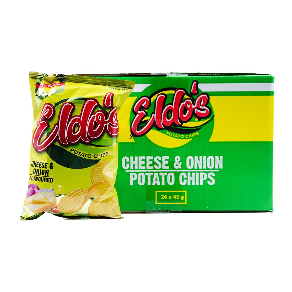 Eldo's Potato Chips Cheese & Onion (24 x 45g) | Shop Today. Get it ...