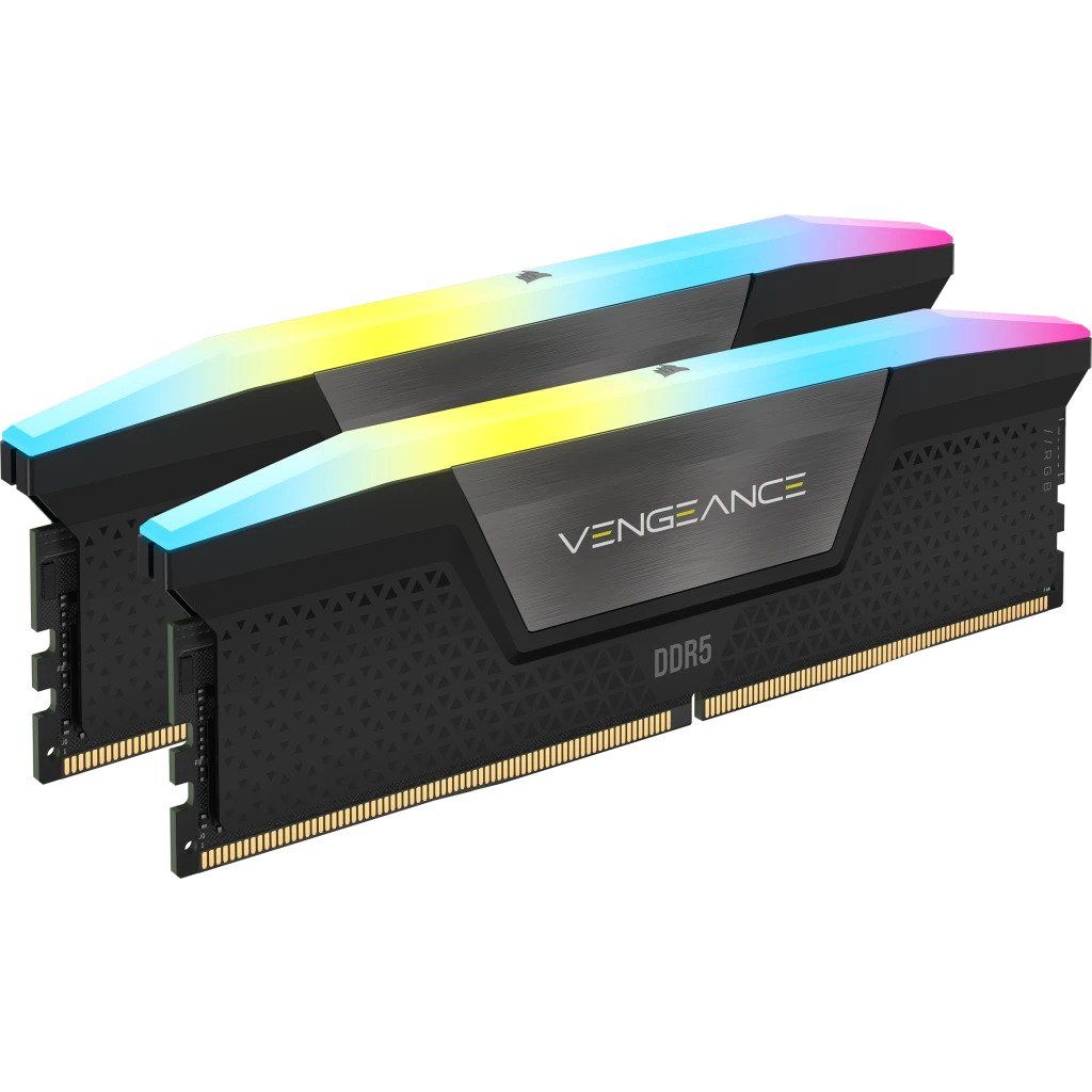 VENGEANCE RGB 32GB (2x16GB) DDR5 DRAM 7200MHz C34 Memory Kit - Black ...