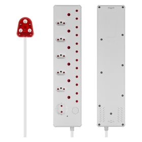 Switched 12-way High Surge Multiplug 0.5m - White | Shop Today. Get it ...