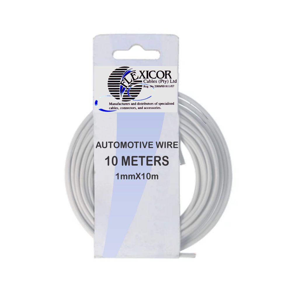 Flexicor - Automotive Wire - 1mm x 10m - White | Buy Online in South ...