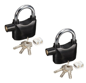 2 X Anti Theft Alarm Security Siren Padlock 110dB | Shop Today. Get it ...