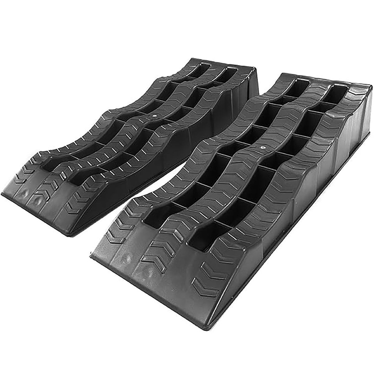 2 Piece Car Leveling Ramps - RV Wheel Chocks 3-Step Leveling Blocks ...