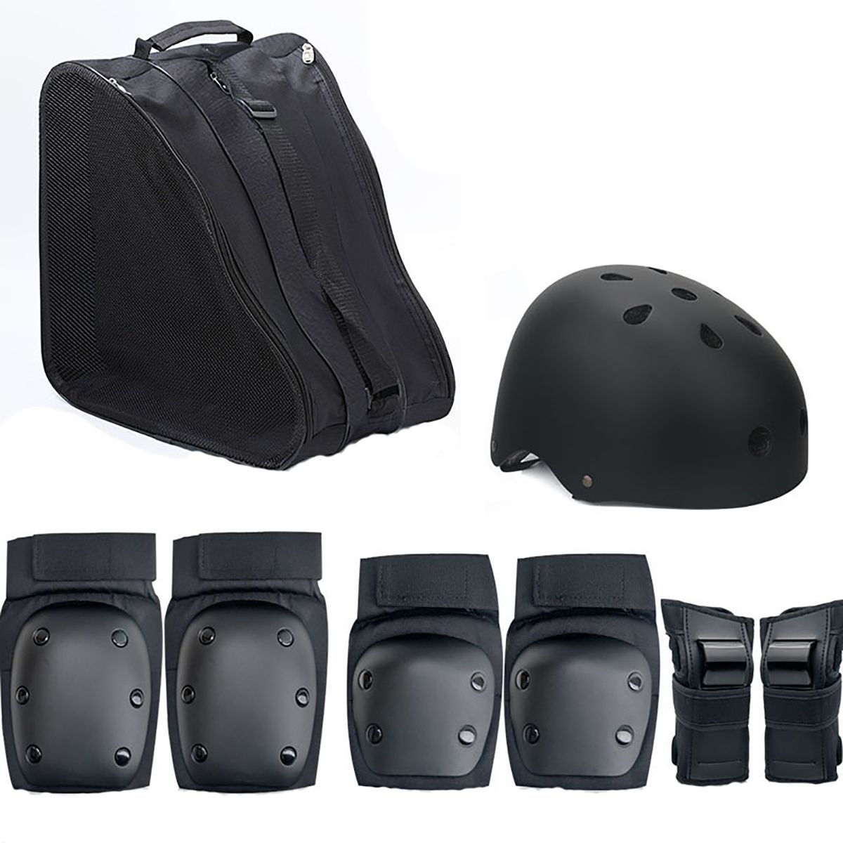 Adult & Kid Protective Gear Set Helmet Knee And Elbow Pads With Palm ...