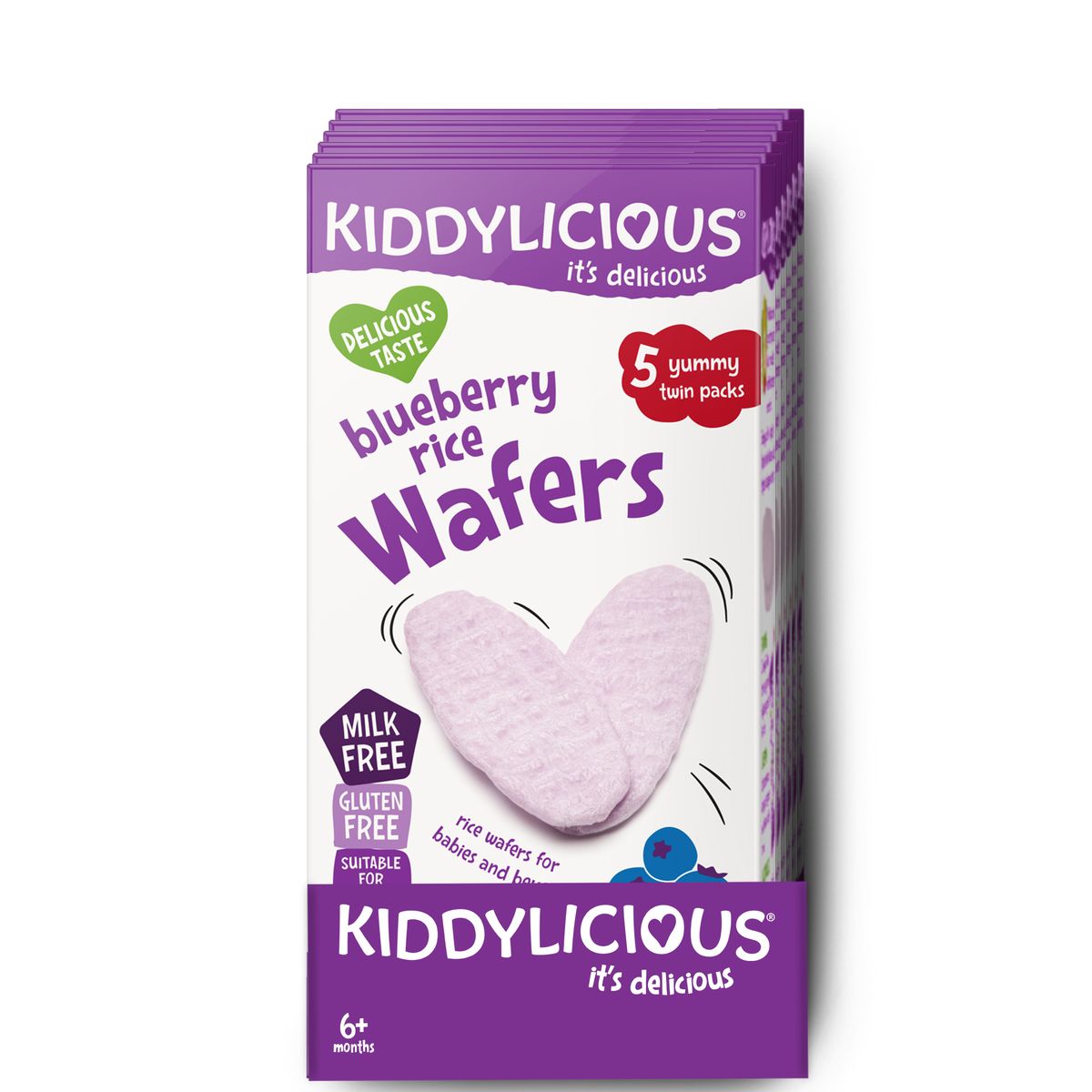 Kiddylicious Blueberry Rice Wafers - Multi-Pack - 15 x 4g | Shop Today ...