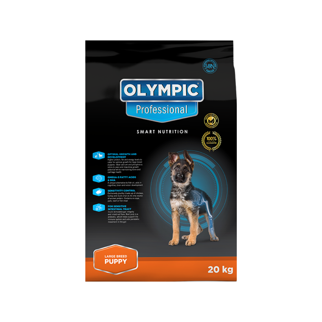 Olympic Professional Large Breed Puppy Dry Food 20kg - Balanced ...