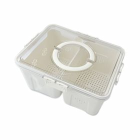 2-Grid Large Food Draining Storage Container Organiser | Shop Today ...