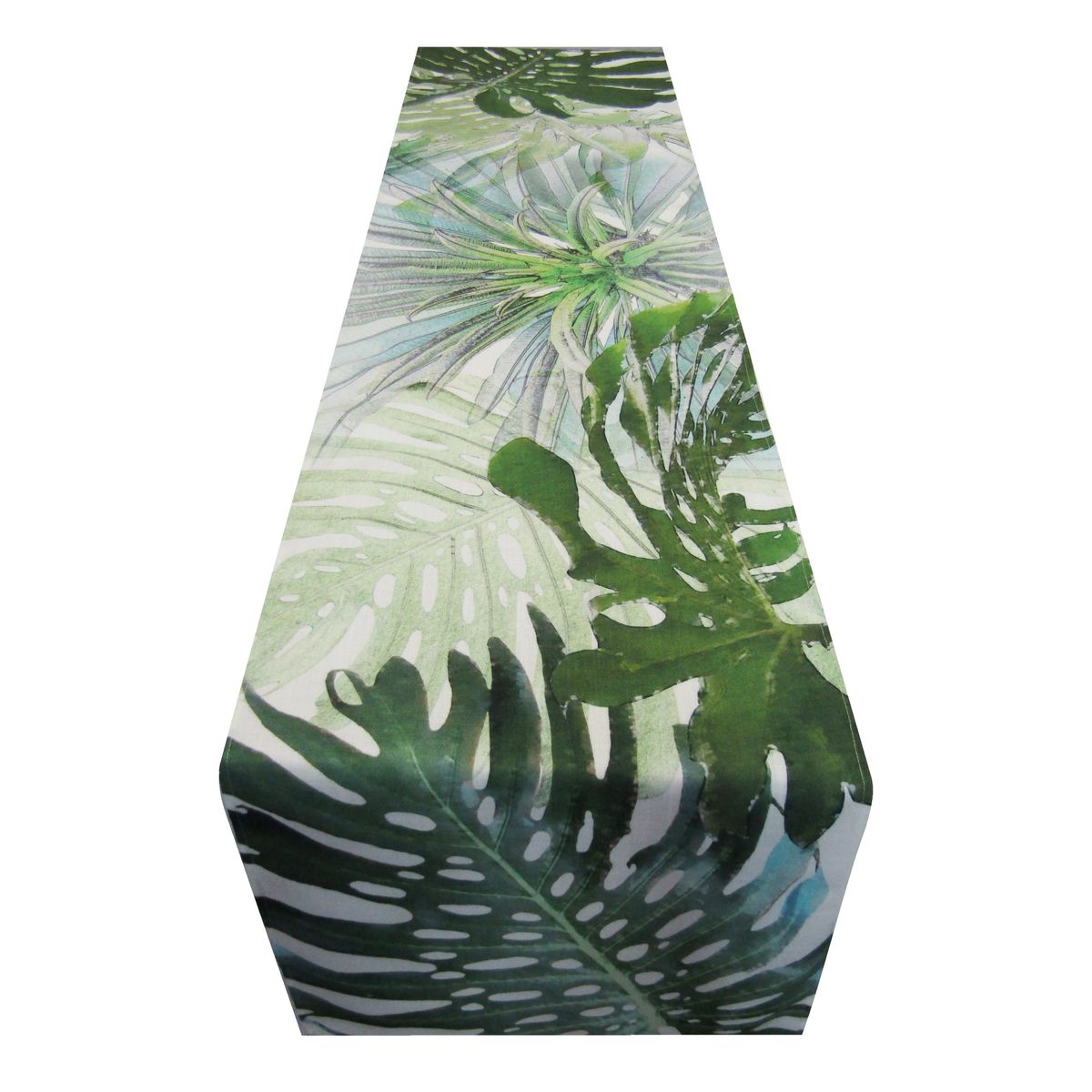 Isabel7 - Green and White Delicious Monsters & Madagascar Palm Leaf ...
