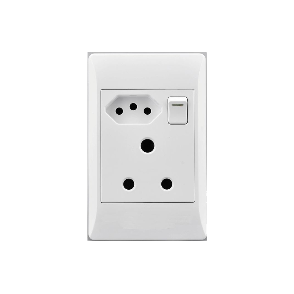 Socket 2X4 16A+Euro White E/Mate | Shop Today. Get it Tomorrow ...