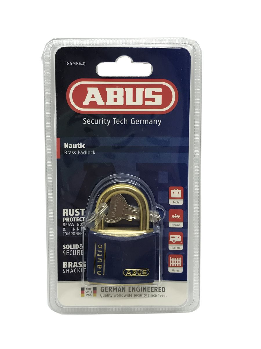 Abus Nautic Padlock 40mm Blue Cover | Shop Today. Get it Tomorrow ...