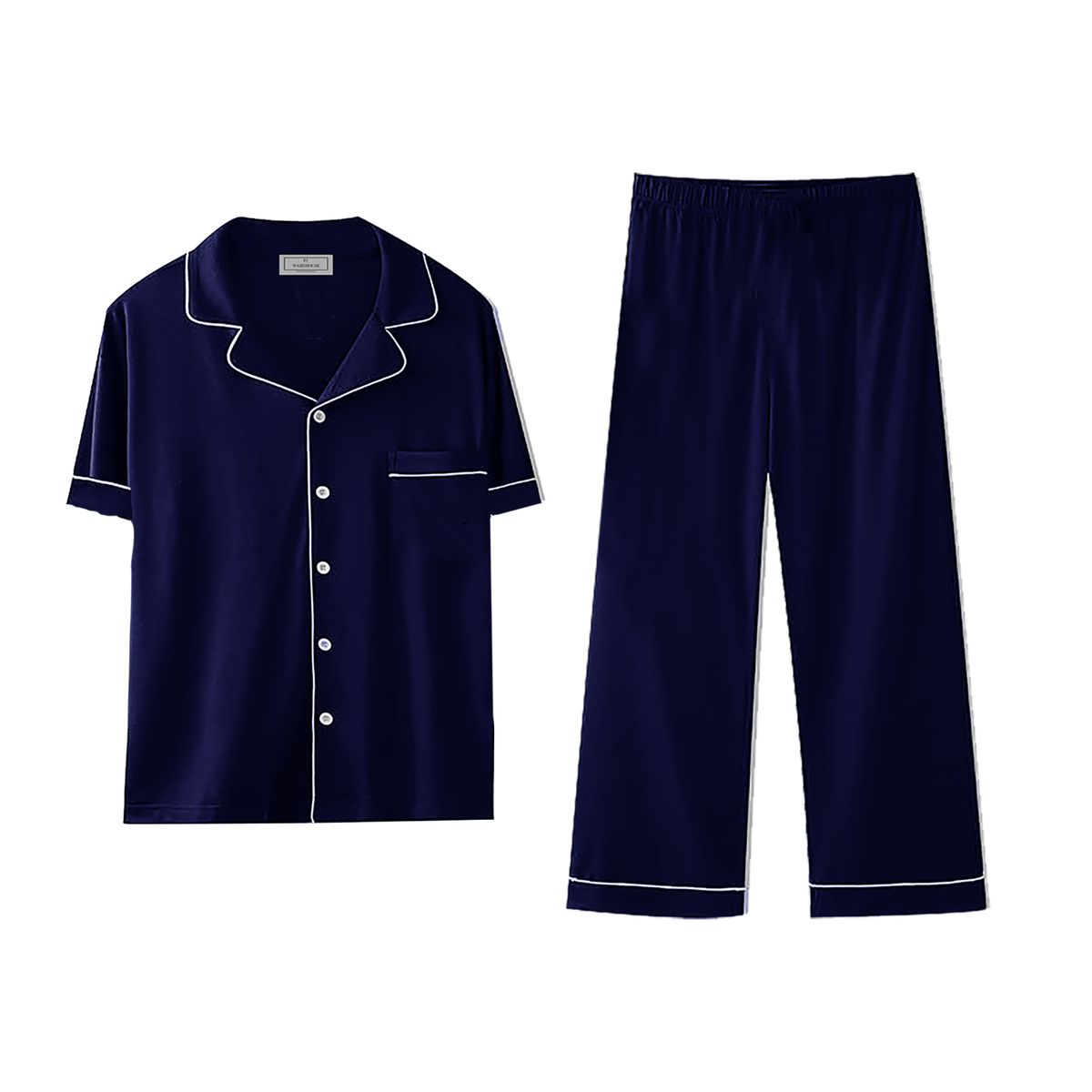 PJ Warehouse Men's Azure Navy Mid Season PJ Set | Shop Today. Get it ...