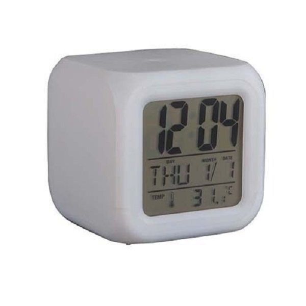 7 Color LED Change Digital Glowing Alarm Clock | Shop Today. Get it ...