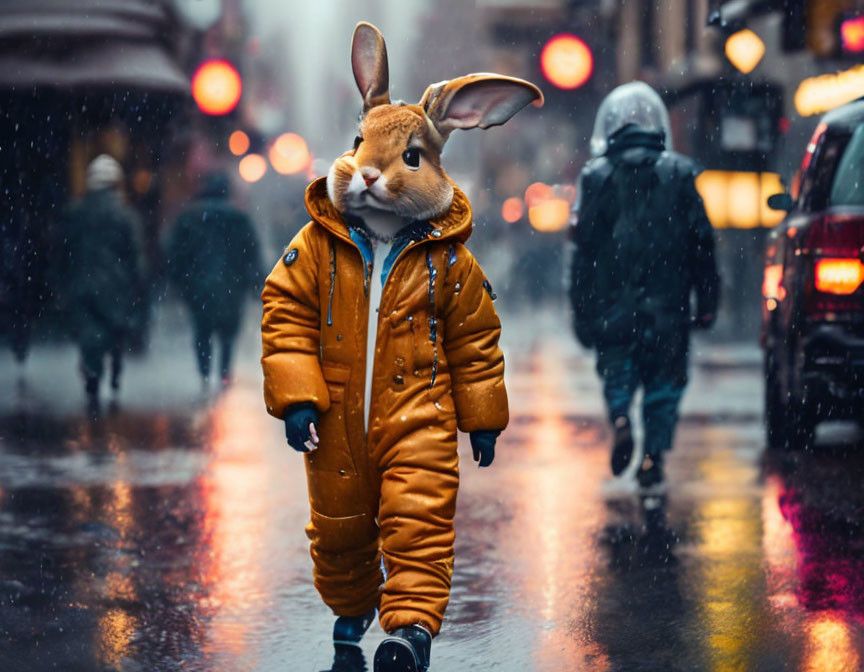 Canvas Wall Art - Urban Bunny Artwork | Shop Today. Get it Tomorrow ...