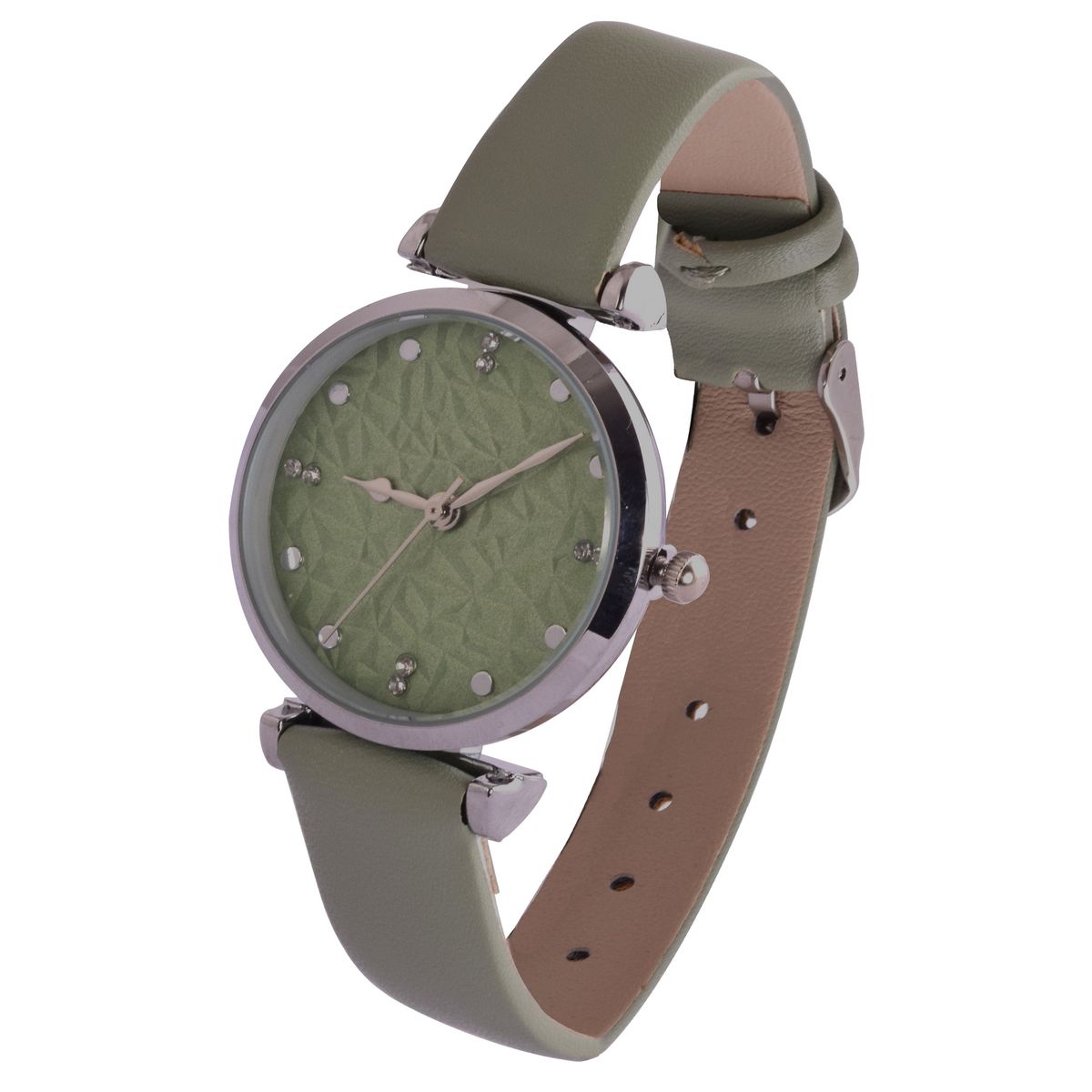 Digitime Sage Lush Watch - Silver and Green | Shop Today. Get it ...