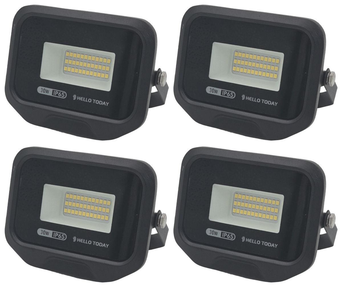 Hello Today LED Flood Light 30W Cool White - 4 Pack | Shop Today. Get ...