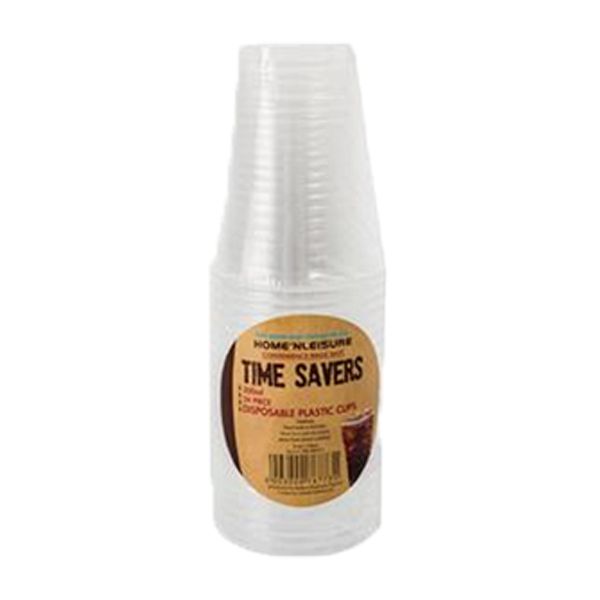 Time Savers - Picnic Cups Plastic - 24 Piece Disposable - 200ml | Shop ...