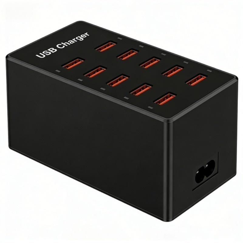 10-Port USB Charger 60W Multi-Port Charger Phone Socket Smart Fast ...