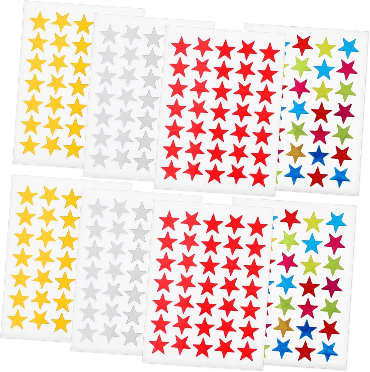 40sheets Star Shaped Reward Stickers for Toddlers Years Decorative ...