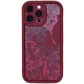 Maroon - Phone Case with Butterflies - Iphone 15 Pro Max | Shop Today ...
