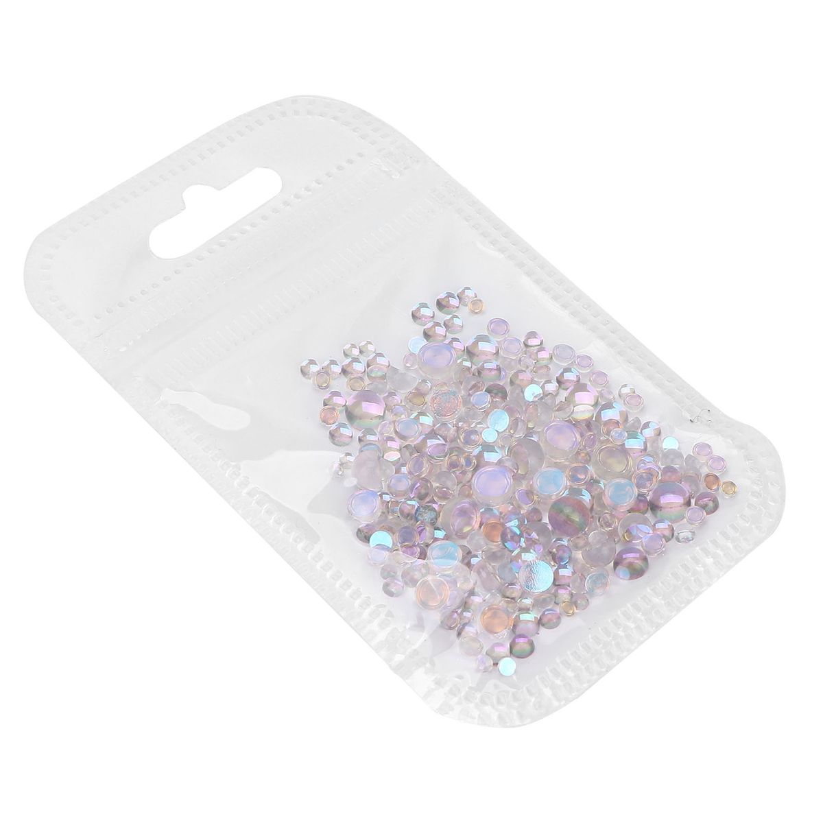 300 Pieces Nail Art Faux Crystal Beads DIY Nails Mini Accessories ...