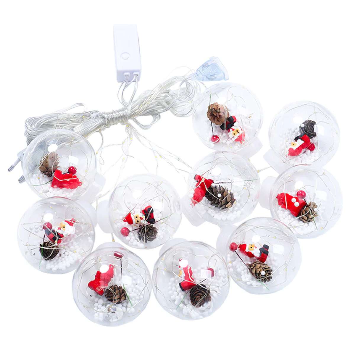 Christmas Wishing Ball String Lights Decoration Lights Santa Claus DIY ...