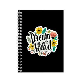 Hard A5 Notebook Spiral Lined Motivational Sayings Graphic Notepad Gift ...