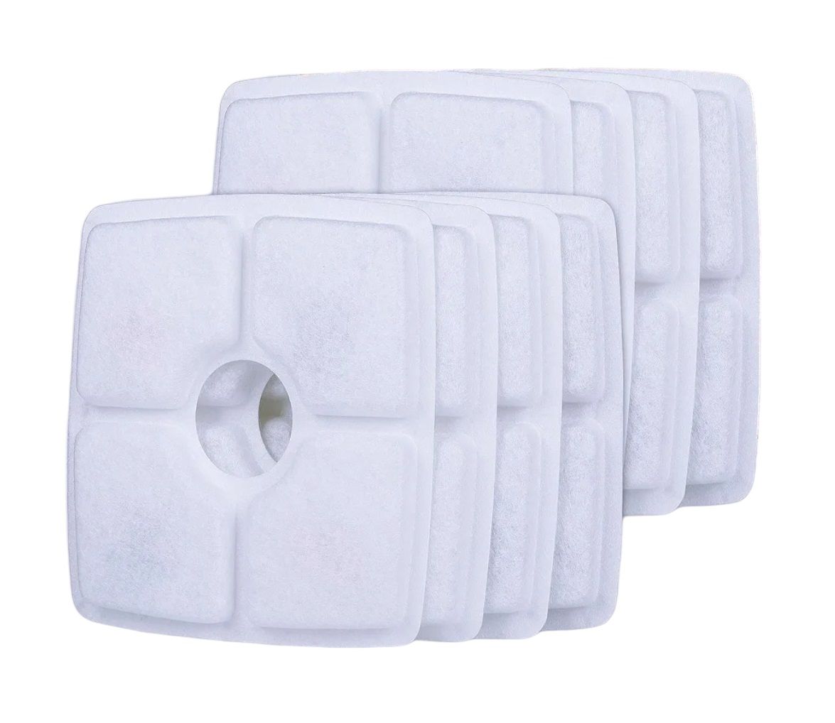 Square Pet water fountain replacement filters - 8 Pack | Shop Today ...