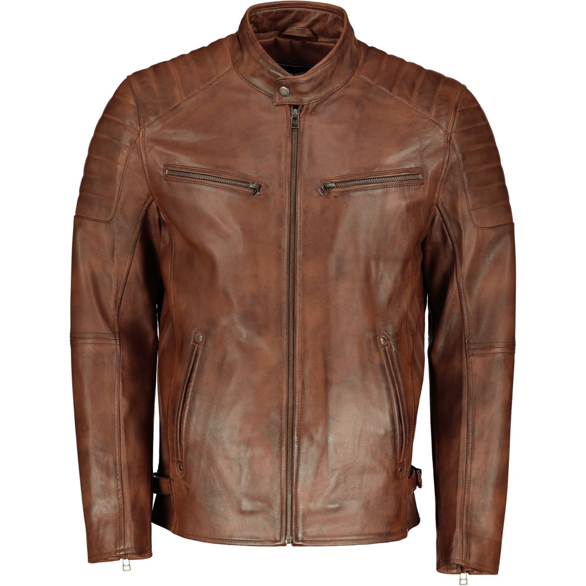 Billy-J Leather Jacket (Waxed Brown) | Shop Today. Get it Tomorrow ...