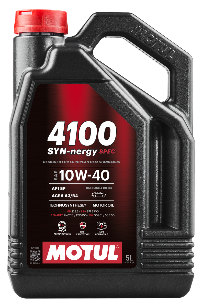 Motul 4100 Syn-Nergy Spec 10w40 5l | Shop Today. Get it Tomorrow! | takealot.com