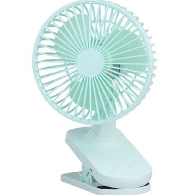 Rechargeable Destop Mini Shaking Head Clip Fan | Shop Today. Get it ...
