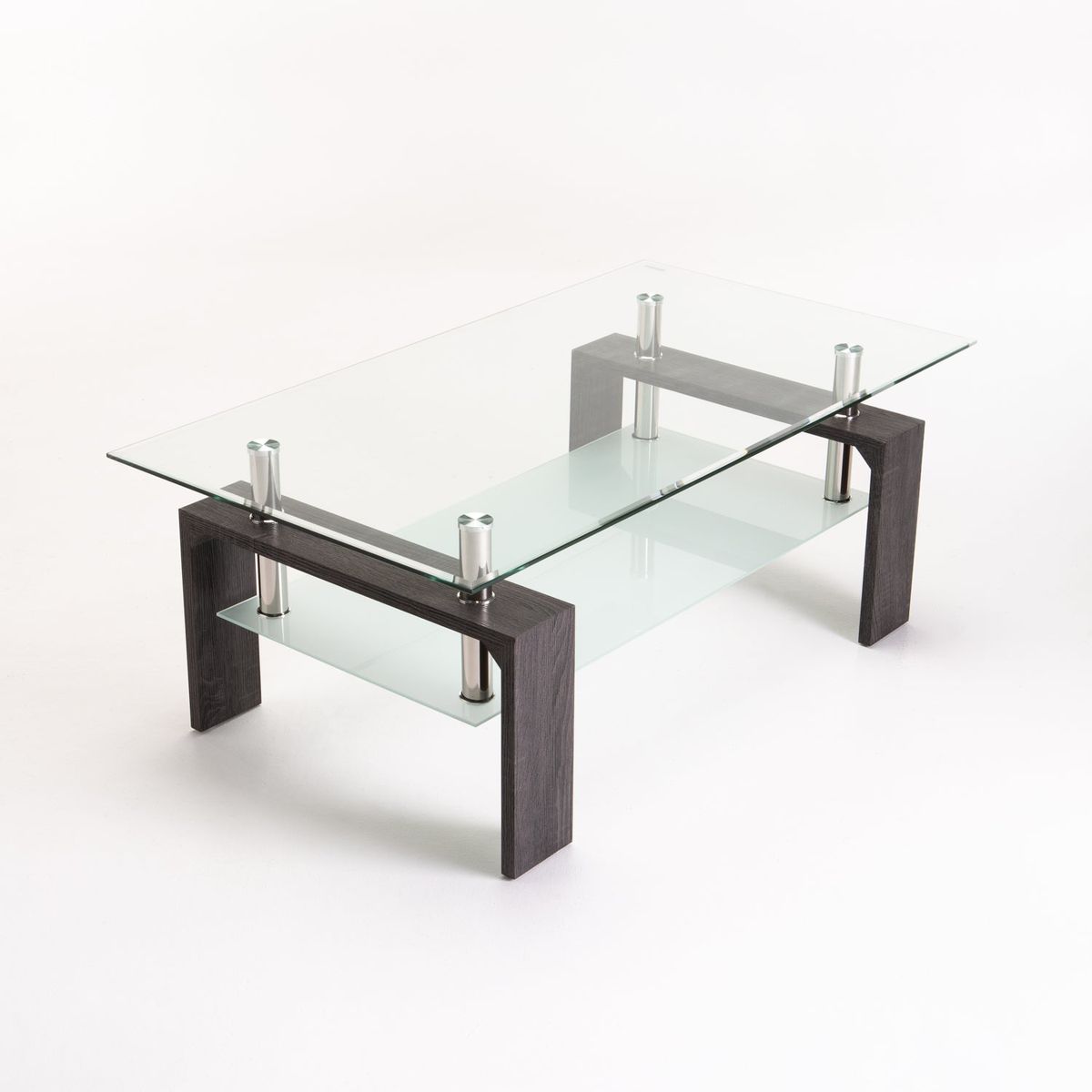 Modern Glass Coffee Table -Open Shelf | Shop Today. Get it Tomorrow ...