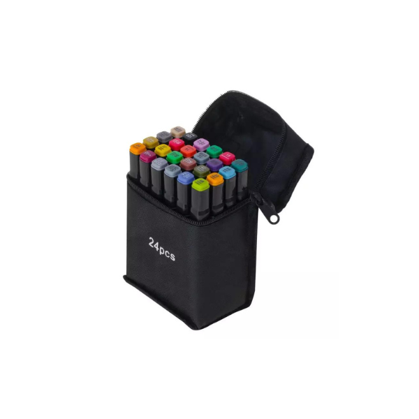 Dual Tip Art Markers Set for Kids, Adults, and Artists Sketch - 24 ...