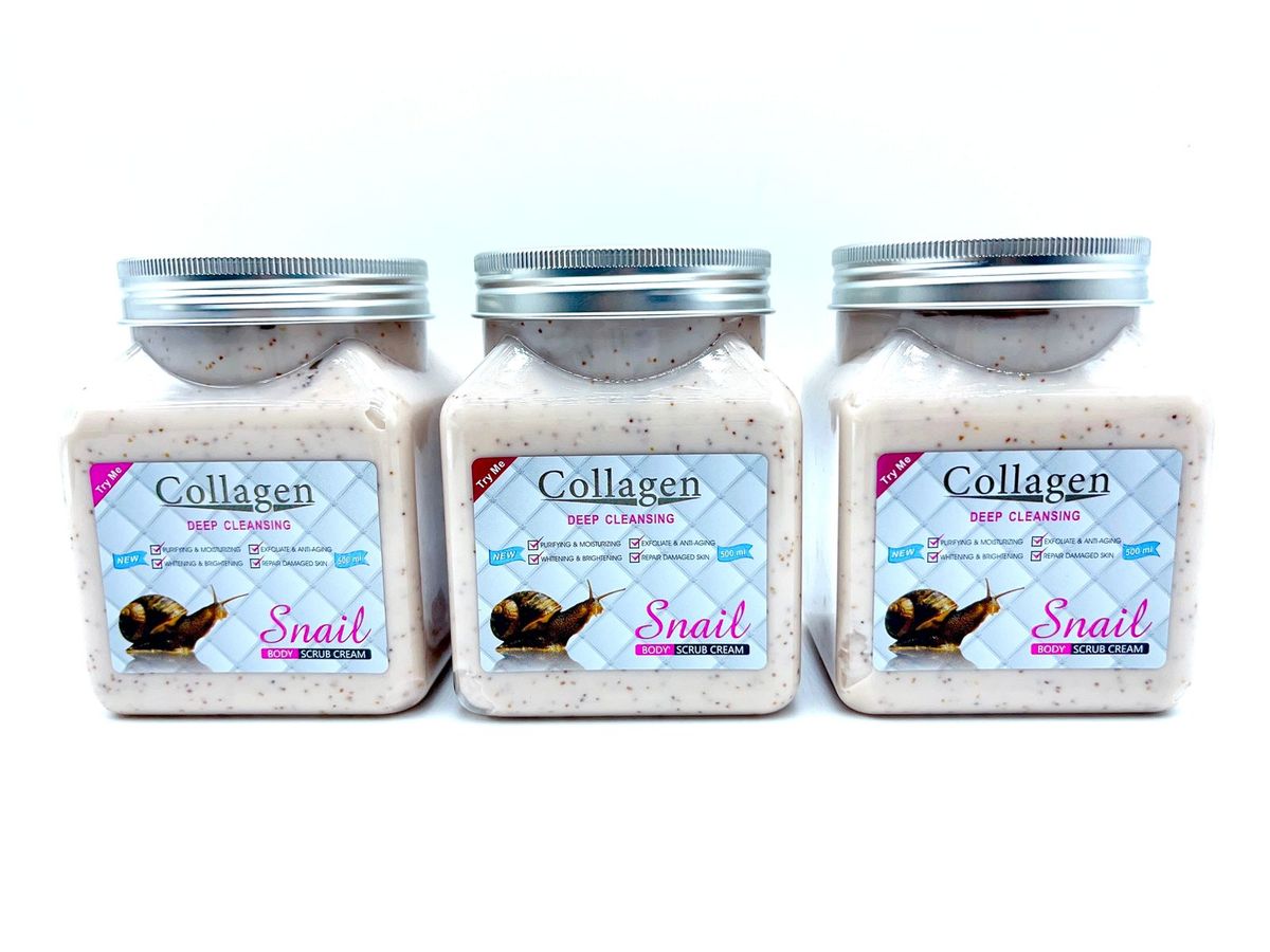 Body - Collagen Snail Body Scrub - 500ml (3 Pack) was listed for R289 ...