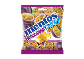 Mentos Incredible Chew Soft Sweet Candy Passion Fruit Flavor bag of ...