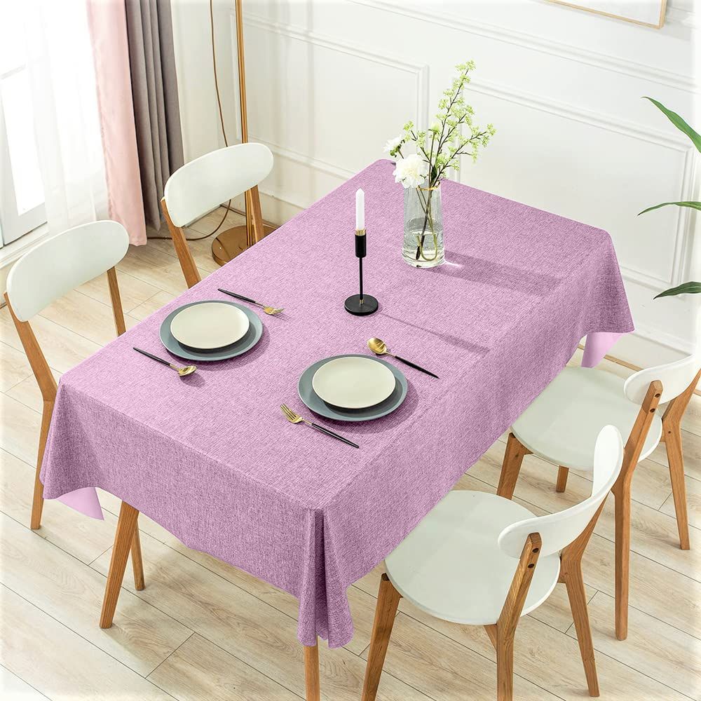 Home Wipeable Rectangle Water Resistant Dining Tablecloth - 132cmx178cm ...