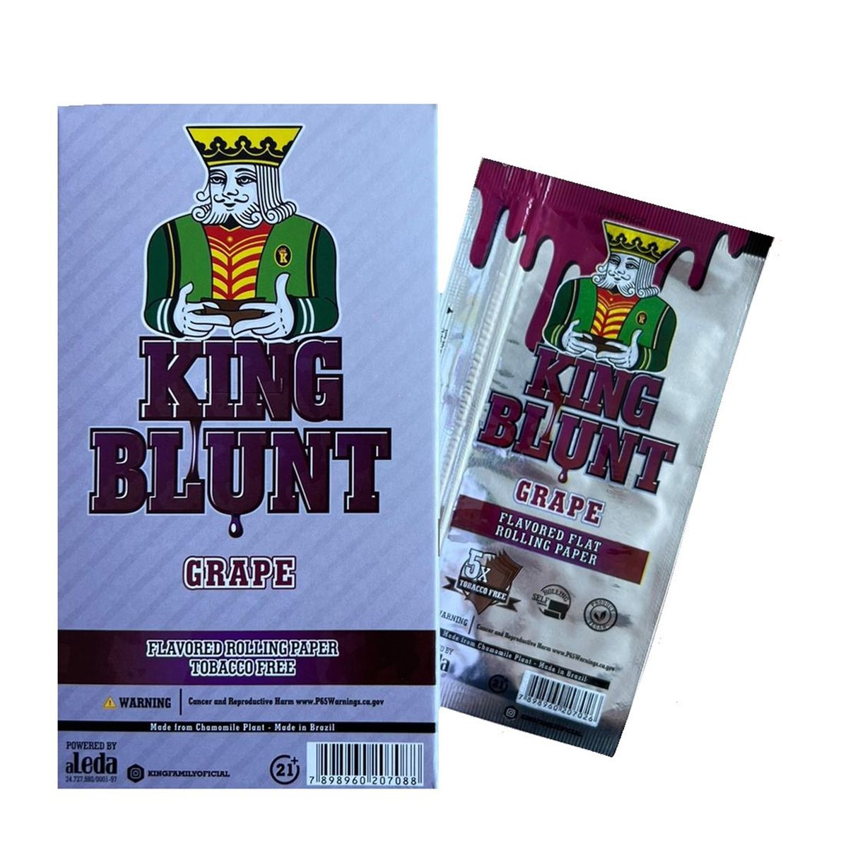 King Blunt Flavoured Flat Rolling Paper - Grape | Shop Today. Get it ...